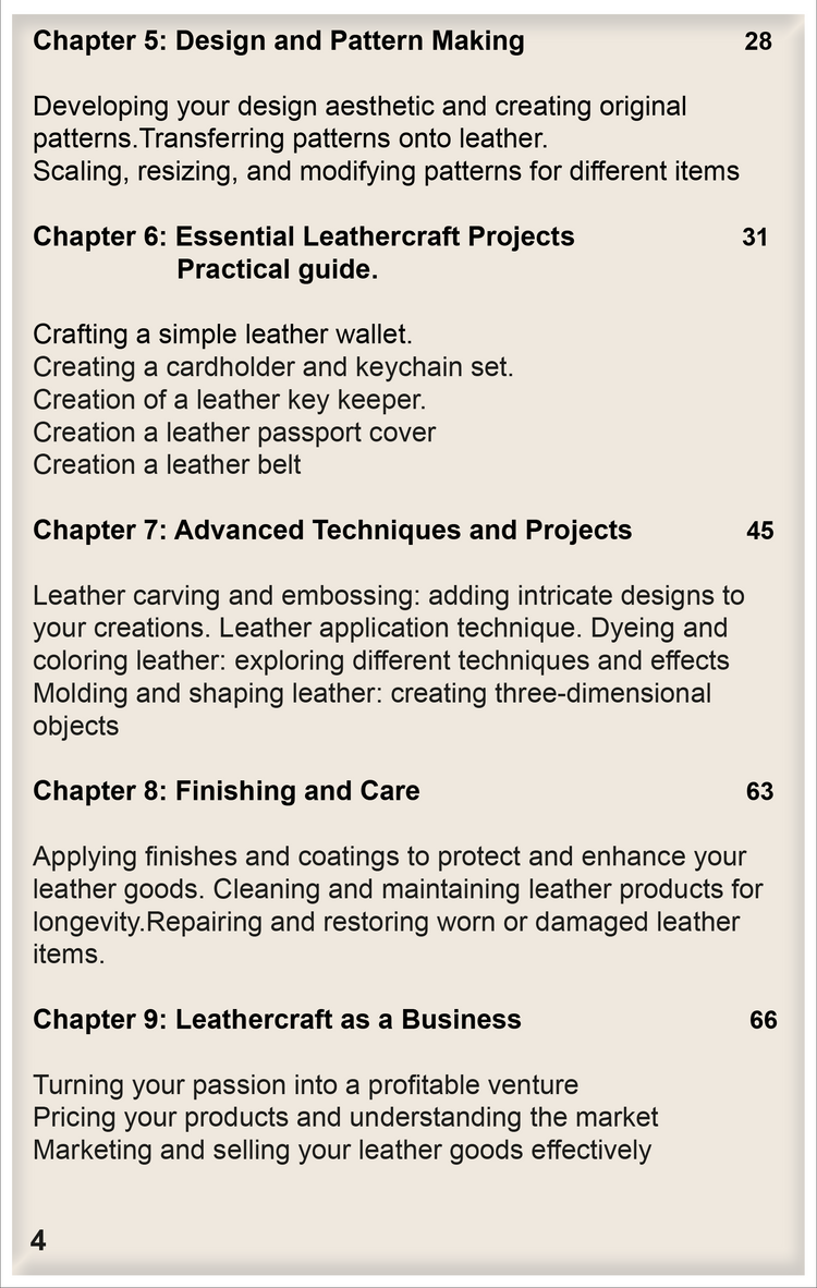 Leathercraft workshop offering downloadable PDF template designs – Leather Serg Klim